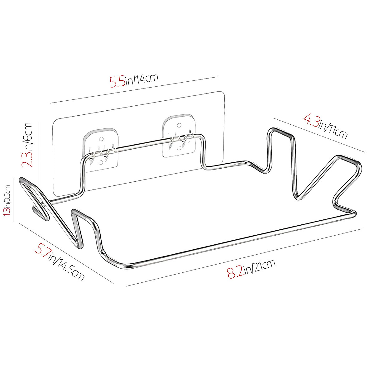 GlobleGarden 2 Pcs Stainless Steel Waste Bag Holder, Rubbish Bag Organizer, Rufuse Stand, Portable Trash Can, Wall Adhesive Hanging Garbage Bins for Kitchen, Bathroom, RV, Camper