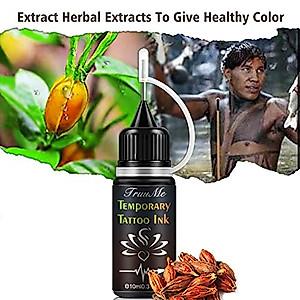 Flower Beauty Brow Vixen Tattoo Effect Stain - Smudge Proof, 12 Hr Wear Eyebrow Makeup with Chisel Tipped Applicator, Contains Aloe Vera & Vitamin E (Blonde)