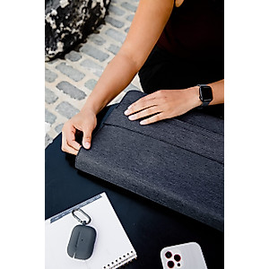 [U] by UAG Mouve 16-inch Laptop Sleeve Sleek & Modern Padded Protective Carrying Case Snug Tailor Fit, up to 16-inch Devices, Compatible with MacBook Pro, Dark Grey