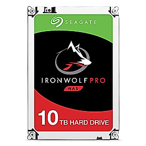 Seagate (Recertified) IronWolf Pro 10TB NAS Internal Hard Drive HDD – CMR 3.5 Inch SATA 6Gb/s 7200 RPM 256MB Cache for RAID Network Attached Storage (ST10000NE0004)