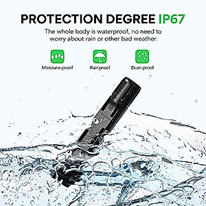 Bateria Power 12PCS Solar Cable Connectors, Male＆Female IP67 Waterproof Solar Panel Connectors with Spanners