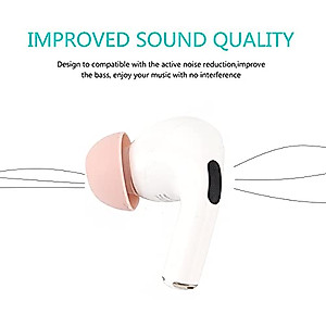 Artibox 5 Pairs(15pcs) Silicone Ear Tips Earbuds Cover Anti-Slip Anti-Drop Sport Earphone Accessories Compatible with Airpods Pro with Storage Box(S/M/L)(Pink)