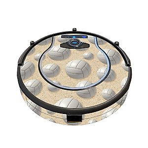 MightySkins Skin Compatible with Shark Ion Robot 750 Vacuum Minimal Coverage - Volleyball | Protective, Durable, and Unique Vinyl wrap Cover | Easy to Apply, Remove | Made in The USA