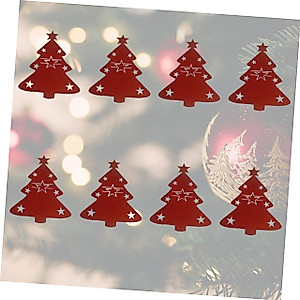 BESTOYARD 16 Pcs Cutlery Set Cutlery Bags for Christmas Tableware Holder Bag Christmas Fork Spoon Pocket Xmas Table Decoration Christmas Cutlery Bags Mini Non-woven Fabric Child Silverware