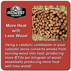 Midwest Hearth Wood Stove Catalytic Combustor Replacement Catalyst Vermont Castings Defiant Encore (2.5" x 13" x 2" Ceramic) Made in USA