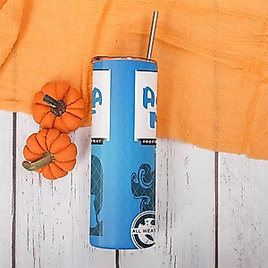 XEQWZVFR 20 Oz Insulated Tumbler with Straw - Stunning Diamond Pattern for All Weather Use