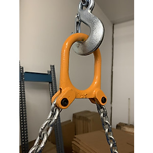 55 Gallon Drum Lifting Chain Hoist with 1 Ton Capacity - Webbing Sling Included for Extra Attachment Options Forklift, Crane, Jib Boom, Chain Lifter