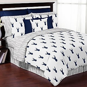 Navy Blue Fabric Memory/Memo Photo Bulletin Board