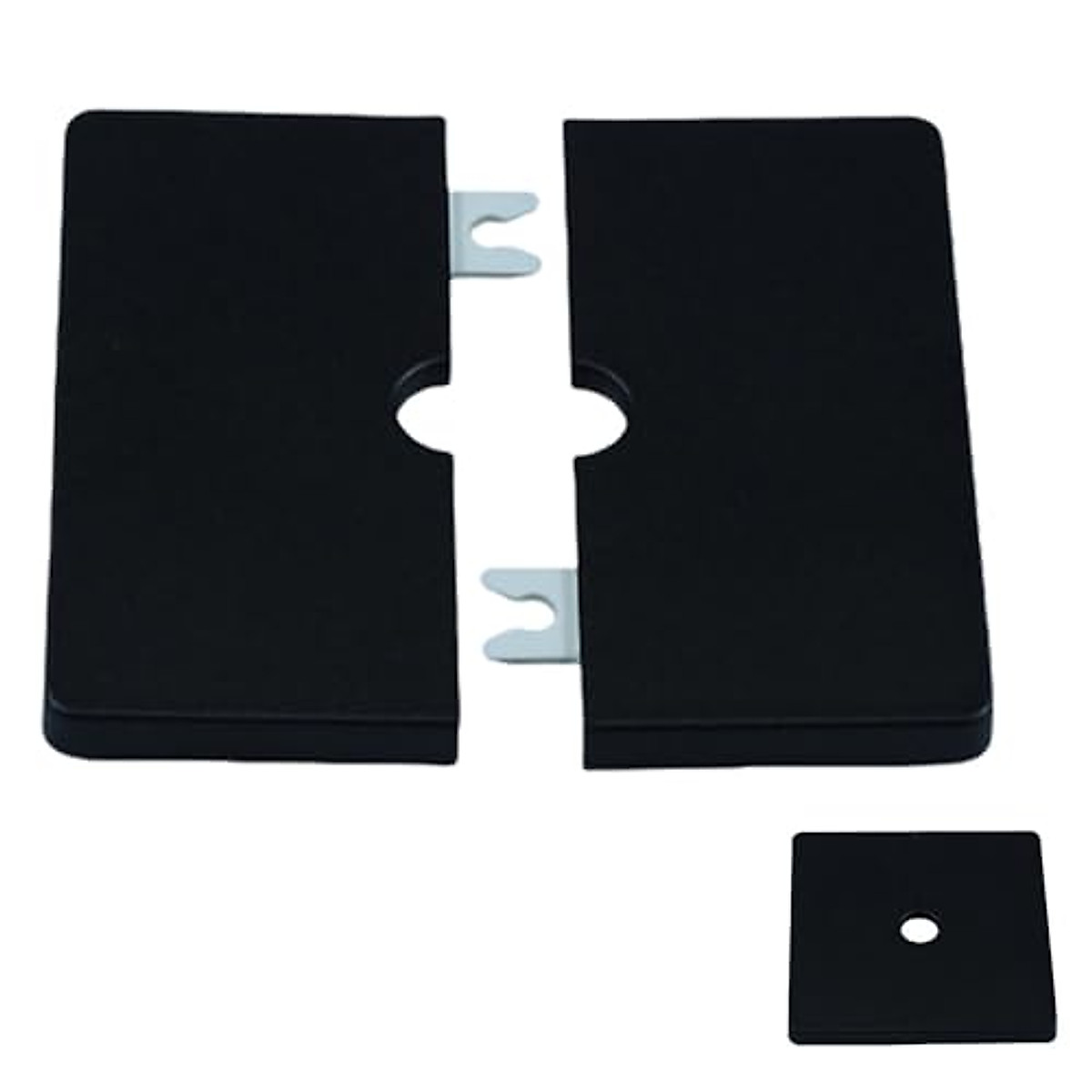 Wall Split Flange Plumbing Cover Plates Square Shower Arm Escutcheon Plate Pipe Flange Cover for Fixed Shower Head Faucet Standard Pipes (12mm/0.47in)