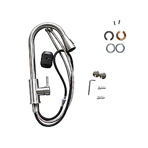 304 Stainless Steel Utility Sink Station - Left-Hand Operating Platform, 47.2 * 19.7 * 35.3 Inch Free Standing Commercial Grade Sink for Outdoor and Indoor Use - NSF Certified