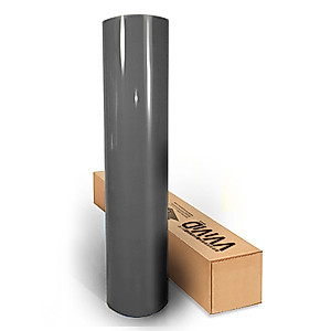 VVIVID XPO Gloss Dark Grey Vinyl Car Wrap Film Roll (1.5ft x 5ft)
