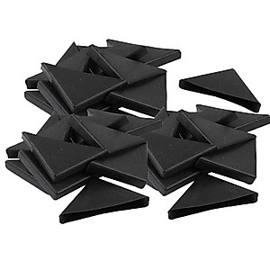 YouU Plastic Corner Protectors- 20 Pcs Shape Triple-cornered Glass Corner Protector Cushion 10mm x 75mm for Corner Protection of Glass Corners, Tiles, Stones and Angle Steel