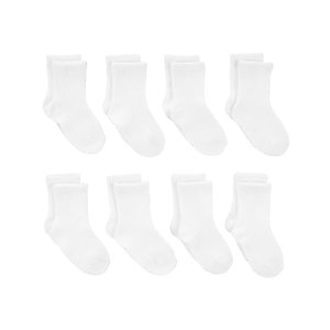 Simple Joys by Carter's Baby 8-Pack Chenille Socks, White, 6-12 Months