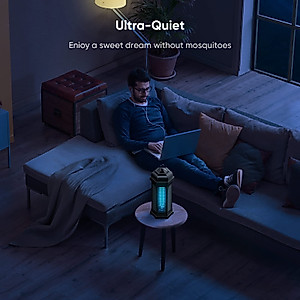 Bug Zapper for Outdoor and Indoor, ROCK 4000V Mosquito Zapper Killer, Waterproof Insect Fly Trap for Home Backyard Garden Patio