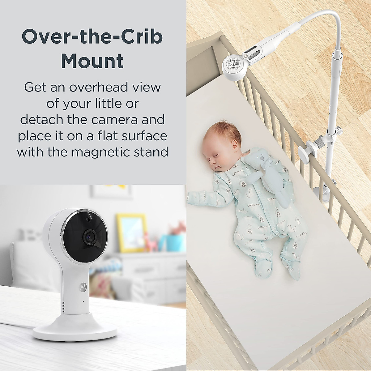 Motorola Connectview 65 Plus, 5" Wi-Fi Video Baby Monitor with Over-The-Crib Mount (Single Camera)