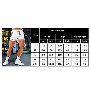 MAIKANONG Mens Gym Shorts Bodybuilding Outdoor Training Quick Dry Workout Shorts with Zipper Pockets Red