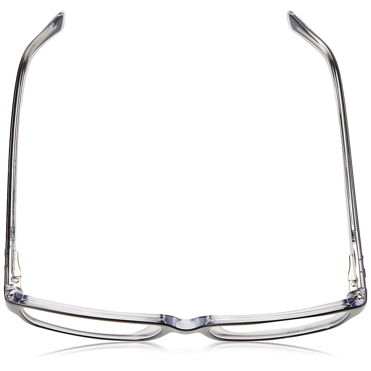 Ray-Ban RX5169 Rectangular Prescription Eyeglass Frames, Black On Transparent/Demo Lens, 54 mm