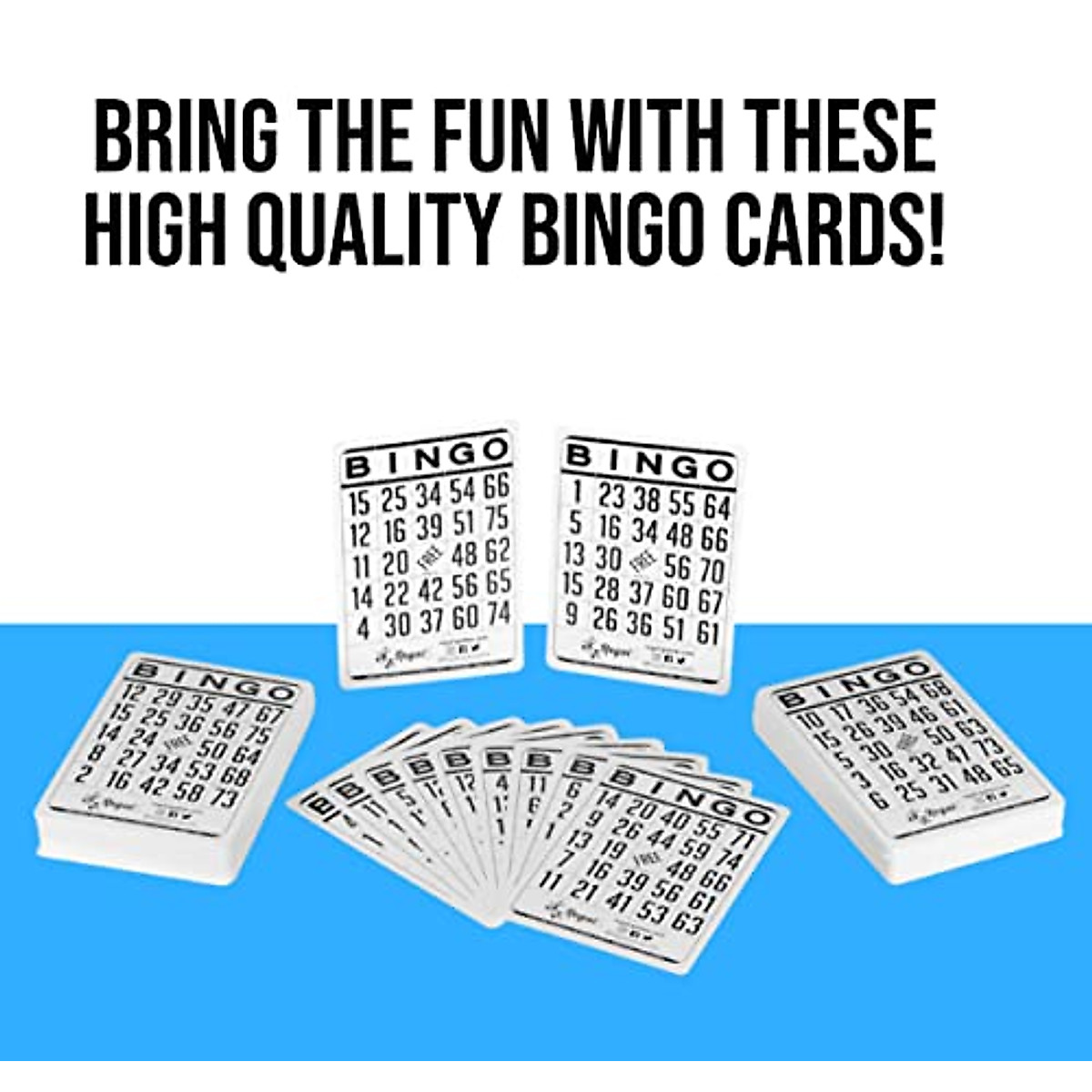 Regal Games - Classic Bingo Cards - 200 Count - 6.125” x 4.17” Cardstock - White