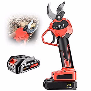 40mm/1.6inch Electric Pruning Shears, Power Pruner for Outdoor Bushes Garden Fruit Tree, 21V Tree Branch Pruner Rechargeable Battery ( Size : 1 X 2AH 21V Lithium Battery )