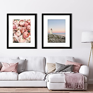 VNVNK 20x24 Frame Black, Perfect for 20x24 Inch Picture without Mat or 16x20 Inch Picture with Mat, Home Wall Decor Picture Frame-1 PCS