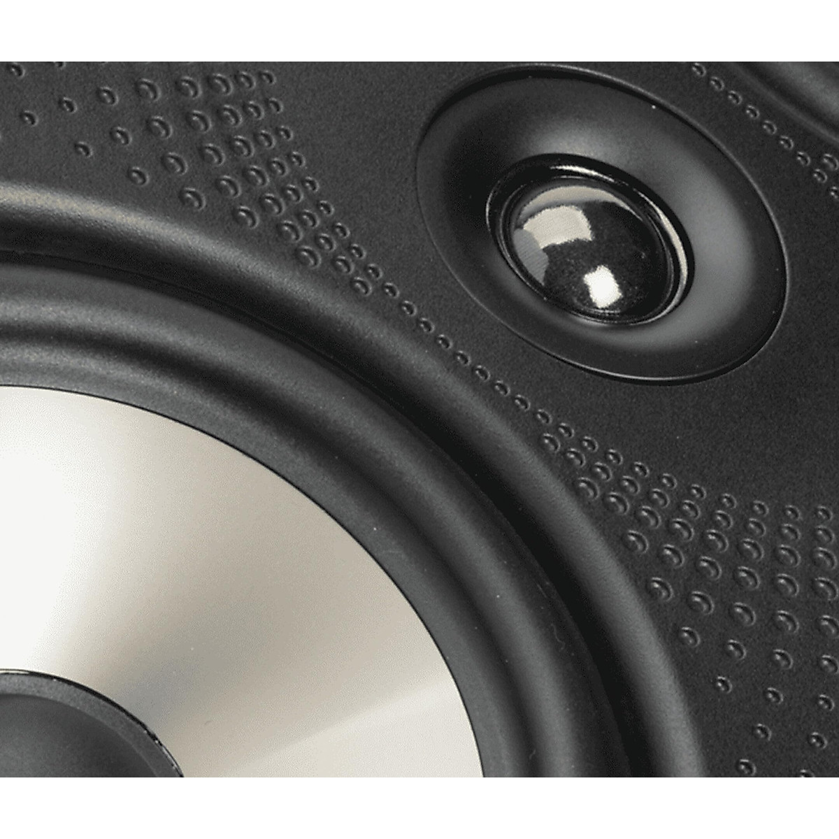 Polk Audio 265-RT 3-Way in-Wall Speakers - The Vanishing Series | 2 Speakers | Easily Fits in Ceiling/Wall | Use in Front, Rear or as Surrounds | White, Paintable Grille