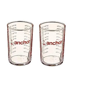 Anchor Hocking Graduated Measuring Glass, Set of 2, Clear