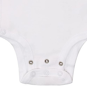 CozeeME Baby Boys 2 Pack Short Sleeve Side Snap Grow With Me Bodysuit 0-3 Months