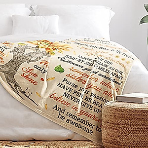 qixnzagr Sisters Gifts from Sister Sister Birthday Gifts from Sister to My Sister Custom Blanket Big Sister Gift Soul Sister Gifts for Women Personalized Throw Blanket 60 inch x 50 inch