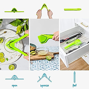 Dreamfarm Lime Fluicer | Easy Squeeze Manual Lime Juicer | Citrus Juicer That Folds Flat for Space-Saving Storage | Lime Squeezer with Pivot to Increase Leverage