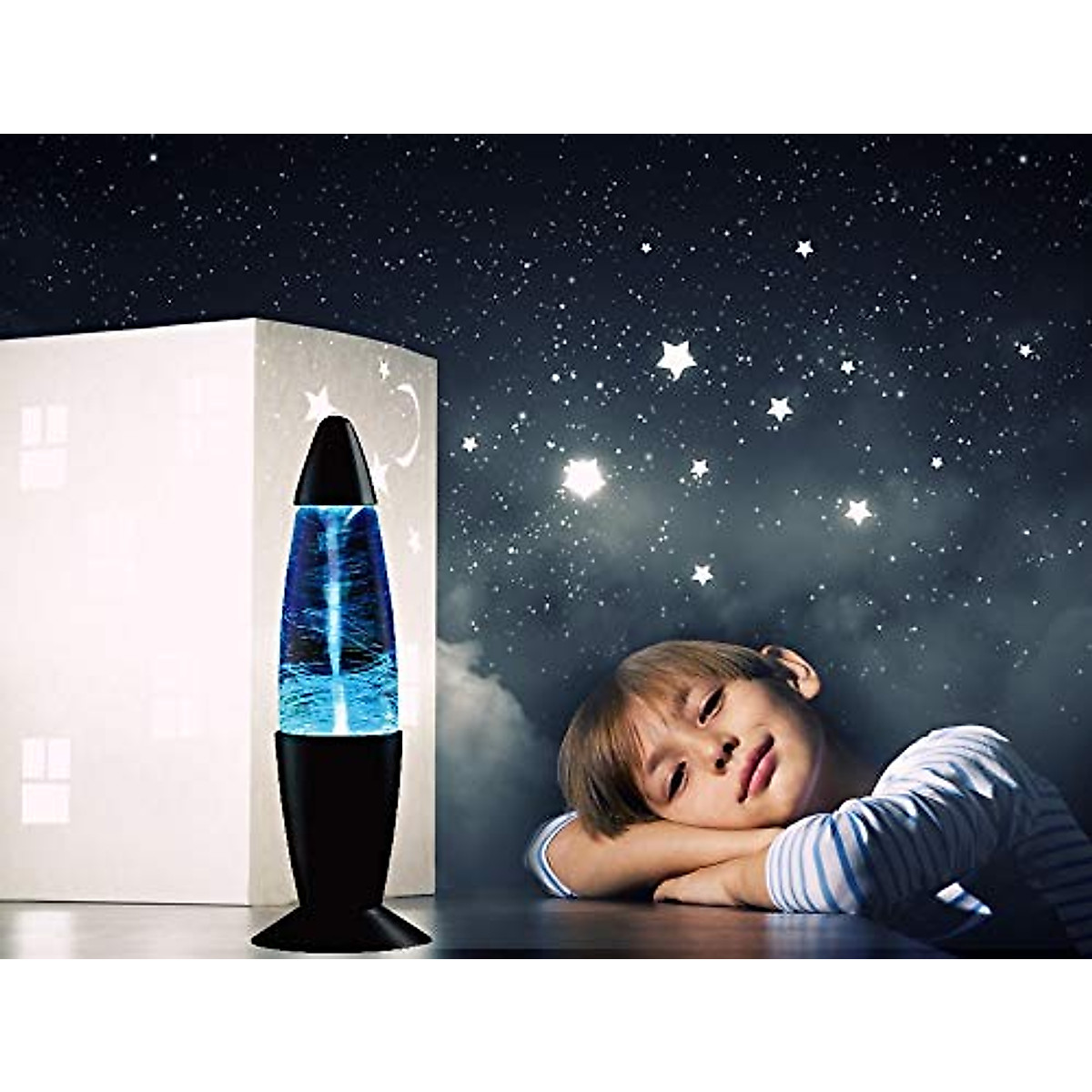 Lightahead LED Tornado Light 7 Color Changing Twister Vortex Water Lava Lamp