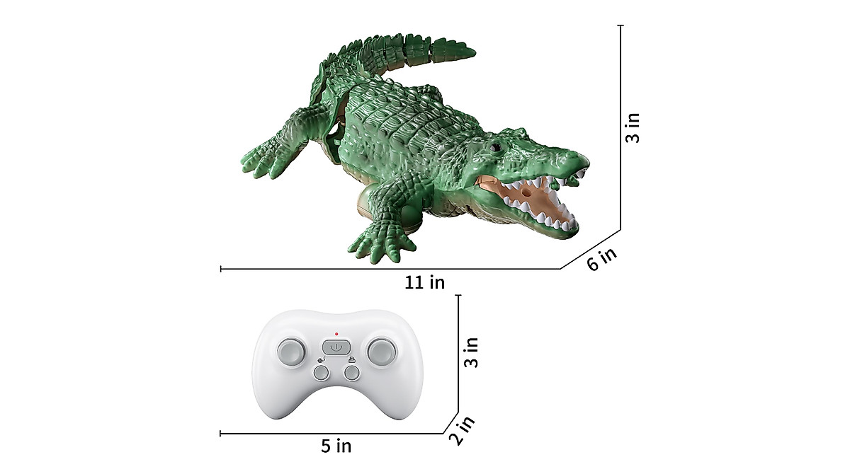 TEMI Remote Control Crocodile - Fun Pool Toy for Kids