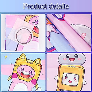 Cute Cartoon Party Supplies Cartoon Backdrop for Birthday, 5 * 3FT Girl Happy Birthday Backdrop for Party Decorations, Party Favor Banner Decor Photo Background for Girls Kids Birthday Baby Shower