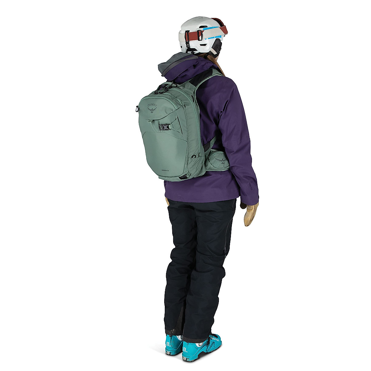 Osprey Kresta 20 Women's Backcountry Ski and Snowboard Backpack, Pine Leaf Green