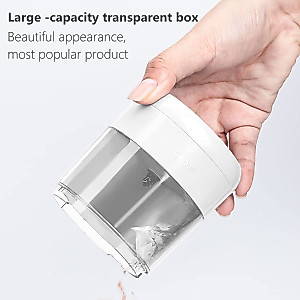 Deli Electric Pencil Sharpener,1 Year Warranty,Suitable for 6-8mm Pencils/ Colored Pencils,5,000 Times for Blade,Children's Gift (Glacier White)