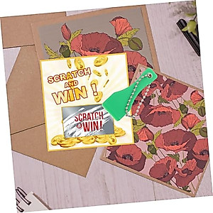 Abaodam 20 Pcs Plastic Scraper Tool Versatile Ticket Scratcher Compact Sticker Remover Scratching Tool Pendant Scraper Tool