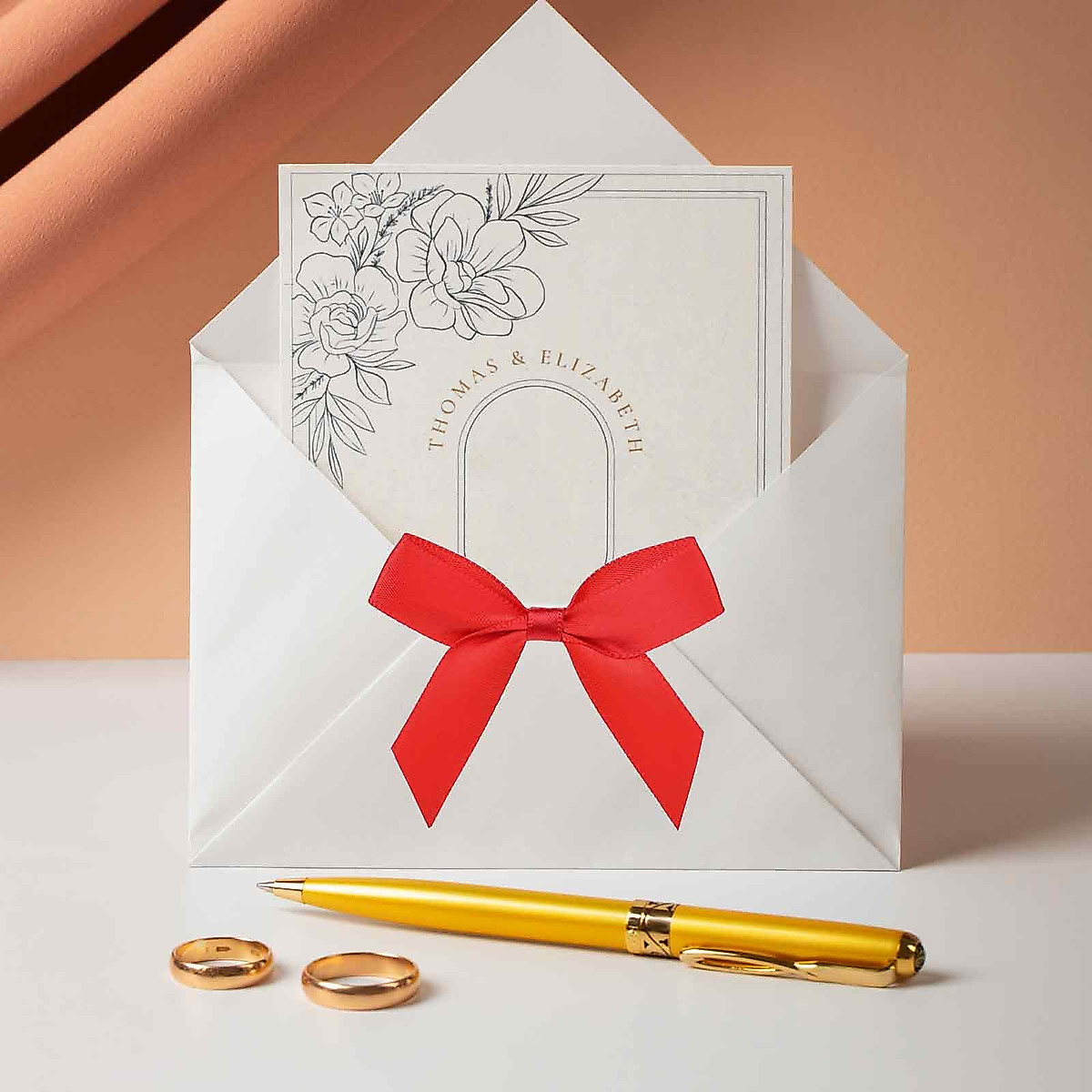 40 PCS Red Satin Ribbon Bows Self Adhesive Bows for Luxury Gift Wrapping Small Tied Ribbon Adhesive Bow for DIY Satin Ribbon Bows for Brithday Christmas Party Gift Wrap Bows for Bags