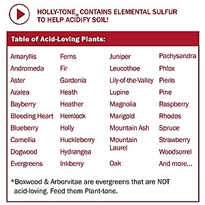 Espoma Organic Holly-tone 4-3-4 Natural & Organic Evergreen & Azalea Plant Food; 36 lb. Bag; The Original & Best Fertilizer for all Acid Loving Plants including Rhododendrons & Hydrangeas.