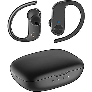 BEBEN Wireless Earbuds, 36H Playtime Bluetooth Headphones with Mics and Charging Case for iPhone Android, Waterproof Running Headphones for Gym Yoga Workout, Hi-Fi Sound Over Ear Buds with Earhooks