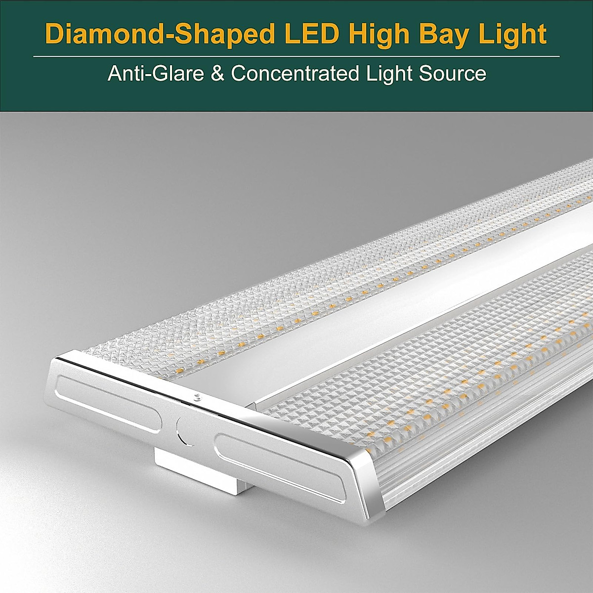 ACOHOOK 2FT 200W LED Commercial Linear High Bay Light 28000LM[Eqv.960W MH/HPS],AC100-277V【Driver Equipped】 5000K,Linear Hanging High Bay Light-2Pack