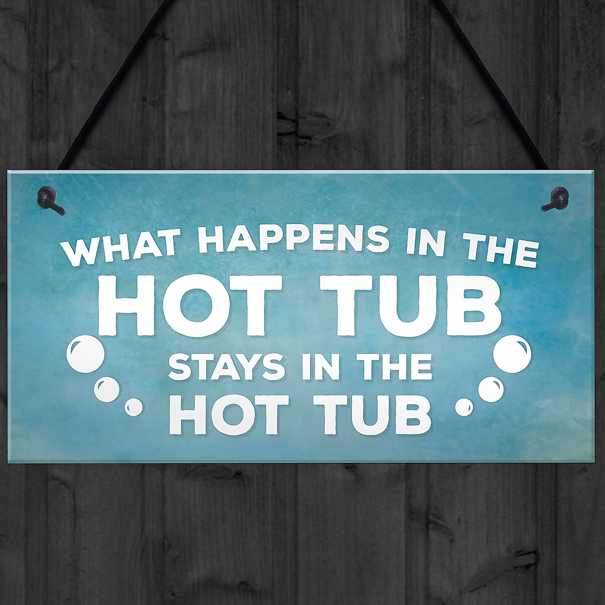 Hot Tub Novelty Funny Garden Hanging Wall Plaque Shed Jaccuzi Home Decor Sign