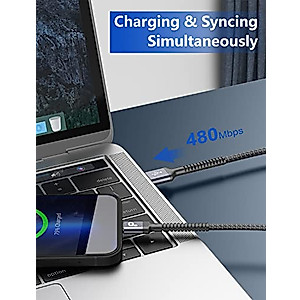 iPhone Charger Cable 2Pack 6FT, Nylon Braided Lightning Cable, [Apple MFi Certified] Fast Charging iPhone Charger Cord Compatible with iPhone 14 13 12 11 Pro Max XR XS X 8 7 6 Plus iPad and More