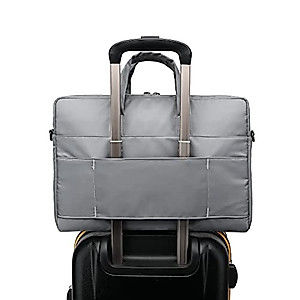 canvaslife Pattern 15 inch Canvas Waterproof Laptop Shoulder Messenger Bag for 14 inch to15.6 inch Laptop 15 Laptop Case (grey)