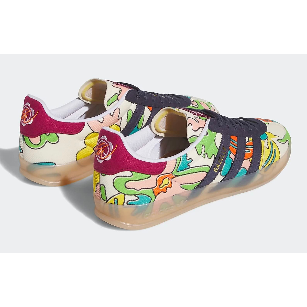 ADIDAS Originals Men's Sean Wotherspoon Gazelle Indoor Shoes, Ecru Tint/Shadow Navy/Gum, US 8.5