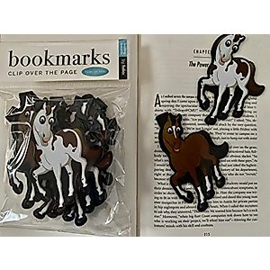 Horse Bookmarks - (Set of 20 Book Markers) Bulk Animal Bookmarks for Students, Kids, Teens, Girls & Boys. Ideal for Reading incentives, Birthday Favors, Reading Awards and Classroom Prizes!