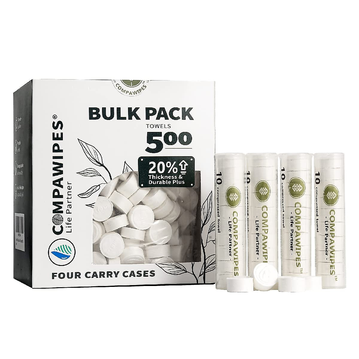 Toilet Paper Tablets Compressed Towels - Reusable Toilet Wipes Camping Toilet Paper Travel Wipes Coin Tissues Survival Toilet Paper (500)