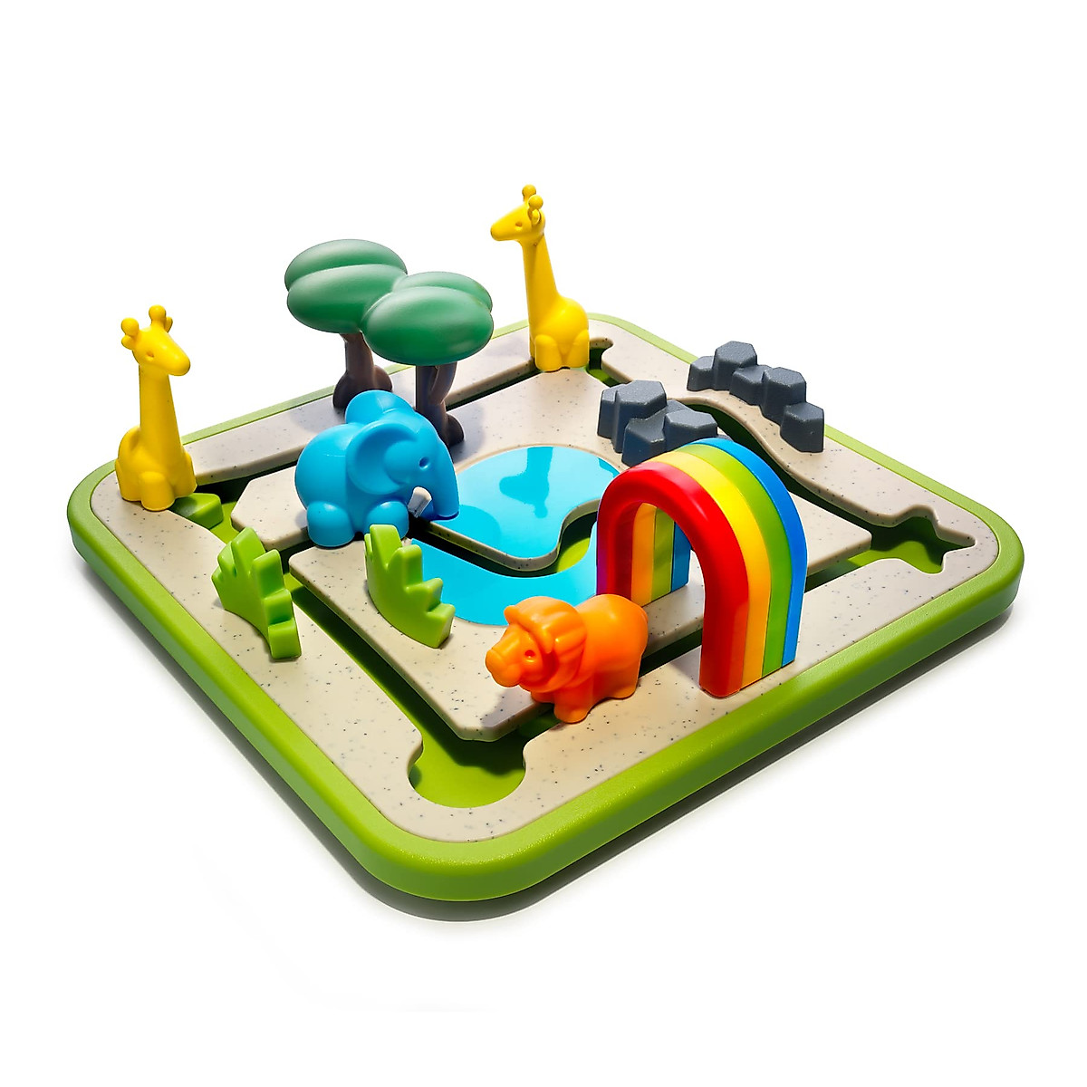 SmartGames Safari Park Jr. Preschool Puzzle Game with 60 Challenges for Ages 3 and Up