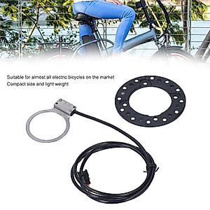 Electric Bike Speed Sensor, Energy Saving Sensitive Bike Power Pedal Assist Sensor Compact Dustproof Easy Installation for Replacement