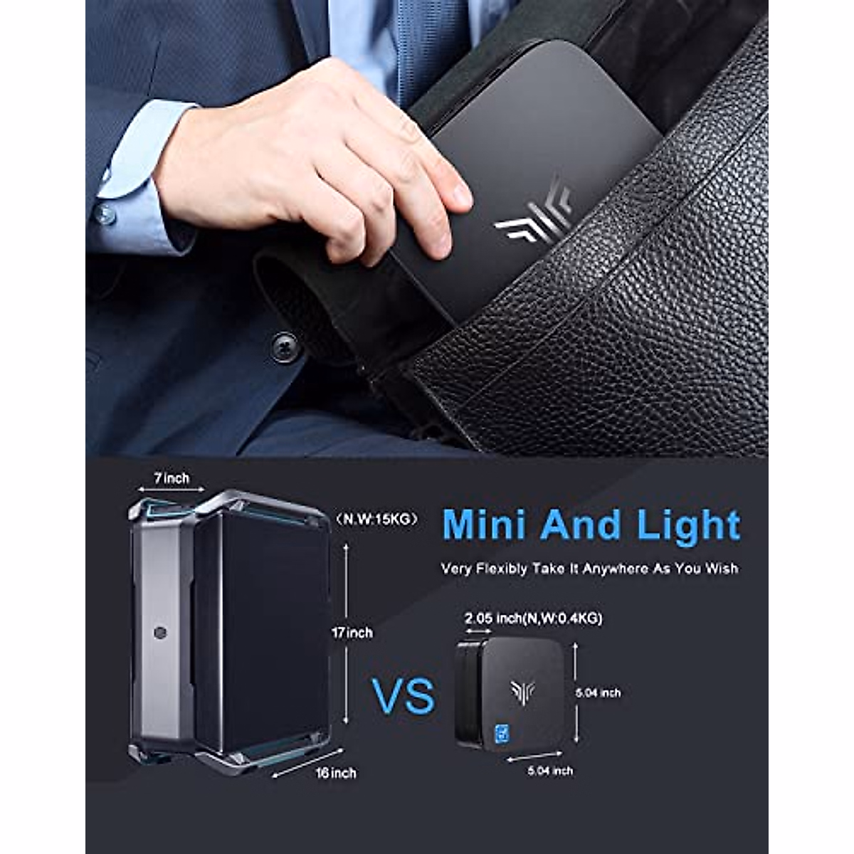 KAMRUI Mini PC, AK1 PRO 12GB RAM 256GB SSD Mini Desktop Computer Intel Celeron N5105 Processor,Quad Core Micro Computer 4K, Support 2.5-inch SSD, 2.4G/ 5.0G WiFi, Gigabit Ethernet, HTPC