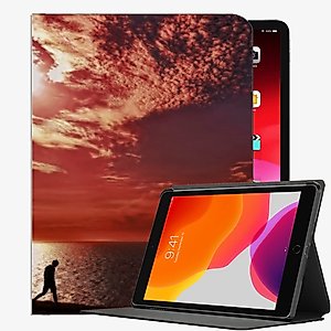 Wugao New iPad Pro 11 Inch Case 2021(3rd Gen)/2020(2nd Gen) with Pencil Holder,Africa Light Lighthouse Full Body Protective Filio Smart case Cover