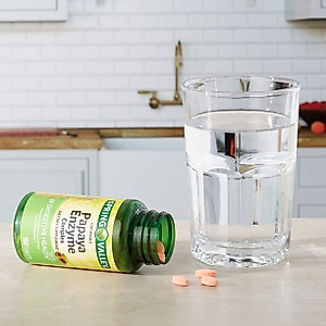 Spring Valley Spring - Valley Papaya Enzyme Complex Tablets - 180 Chewable Tablets Pack of 2 180 Count (Pack of 2)